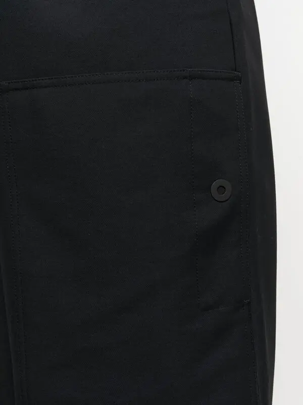 Off-White High-waisted Wide-leg Trousers - Black
