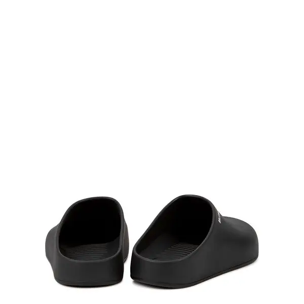 Balenciaga Logo Rubber Closed Sliders
