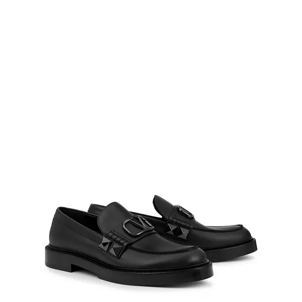 Valentino Garavani Studded Leather Loafers