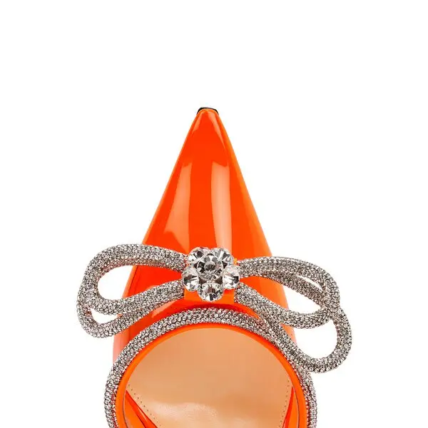 Mach & Mach Double Bow 100 Embellished Pvc Pumps
