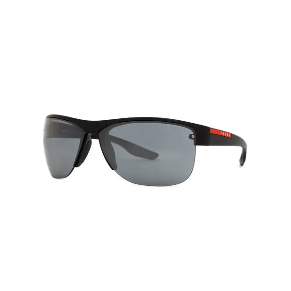 Prada Matte Wrap-around Sunglasses, Sunglassess