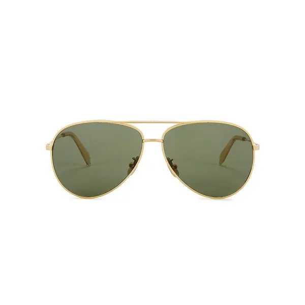 Celine Tone Aviator-style Sunglasses, Sunglasses, Green Lenses
