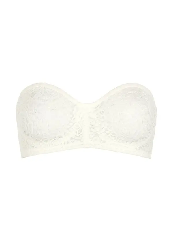 Wacoal Halo Lace Strapless Bra - Ivory