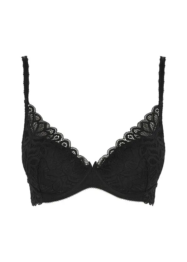 Wacoal Raffine Lace Push-up Bra - Black