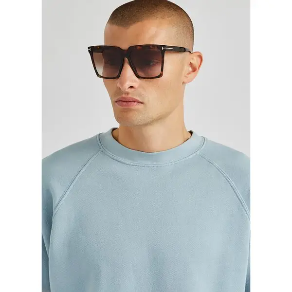 TOM FORD Sabrina Tortoiseshell Square-frame, Sunglasses