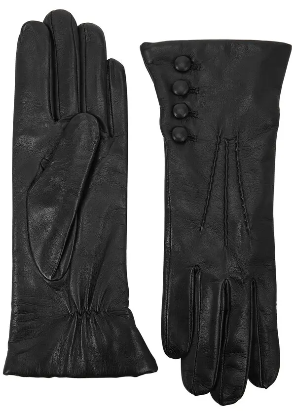 DENTS Evelyn Leather Gloves - Black