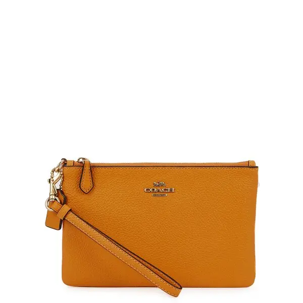 COACH Grained Leather Pouch
