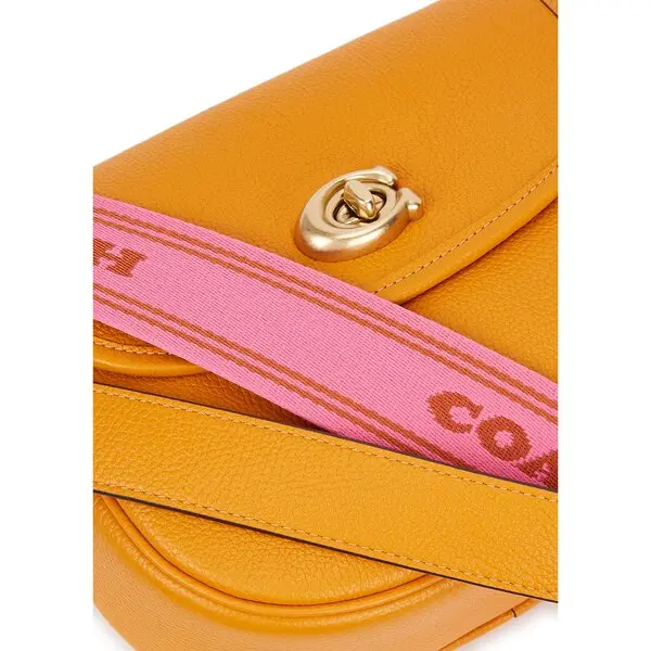 COACH Willow Orange Leather Cross-body Bag