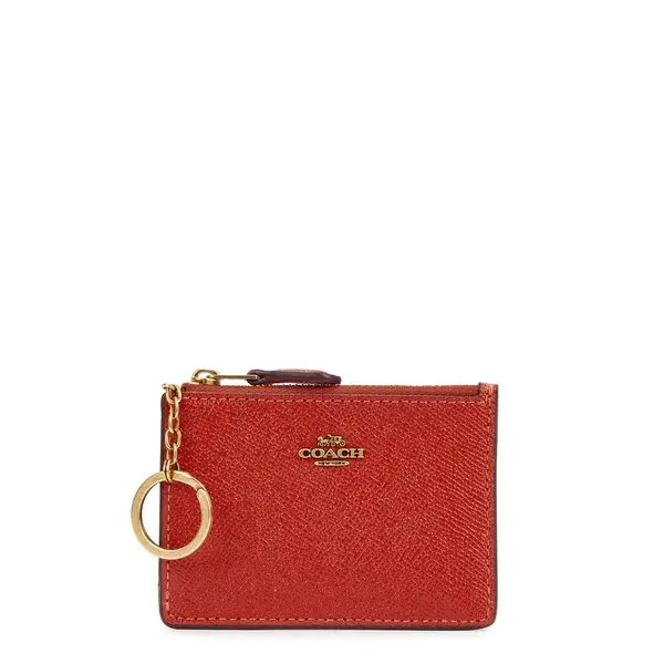 COACH Mini Leather Coin Purse