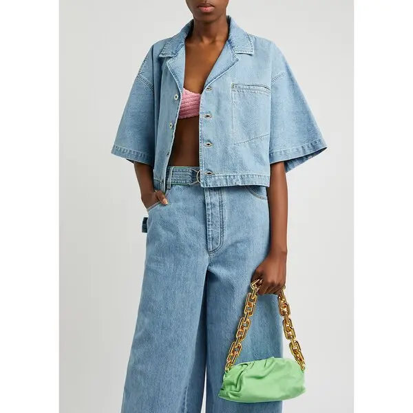 Bottega Veneta Teen Chain Pouch Leather Shoulder Bag