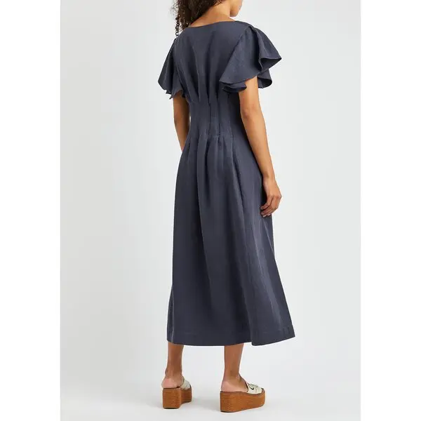 Chloé Linen Midi Dress