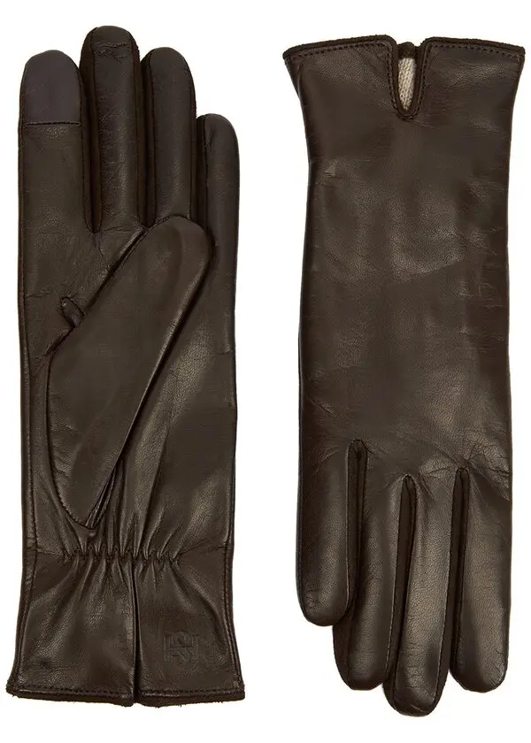 HANDSOME STOCKHOLM Essentials Leather Gloves - Chocolate