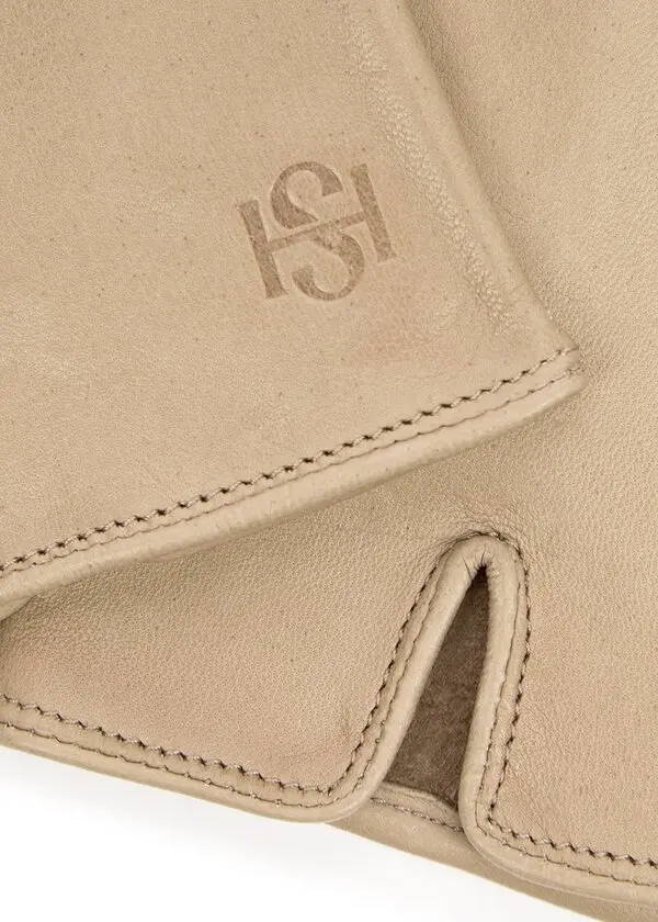 HANDSOME STOCKHOLM Leather Gloves - Beige