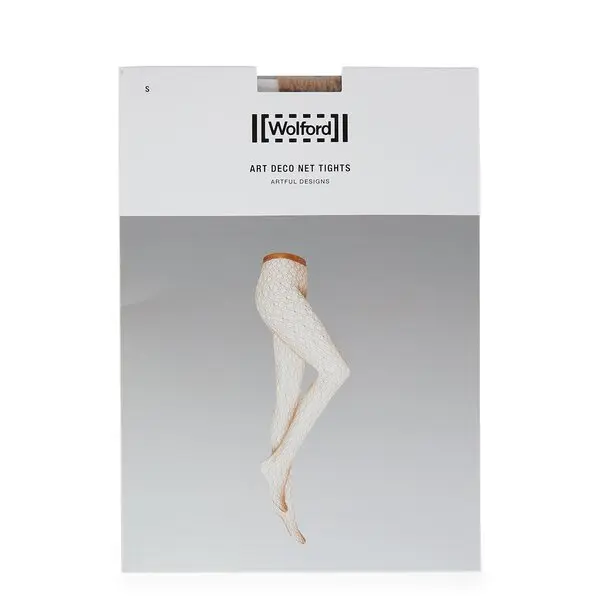 Wolford Art Deco Honey Net Tights
