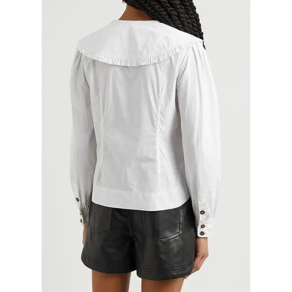 GANNI Cotton-poplin Shirt