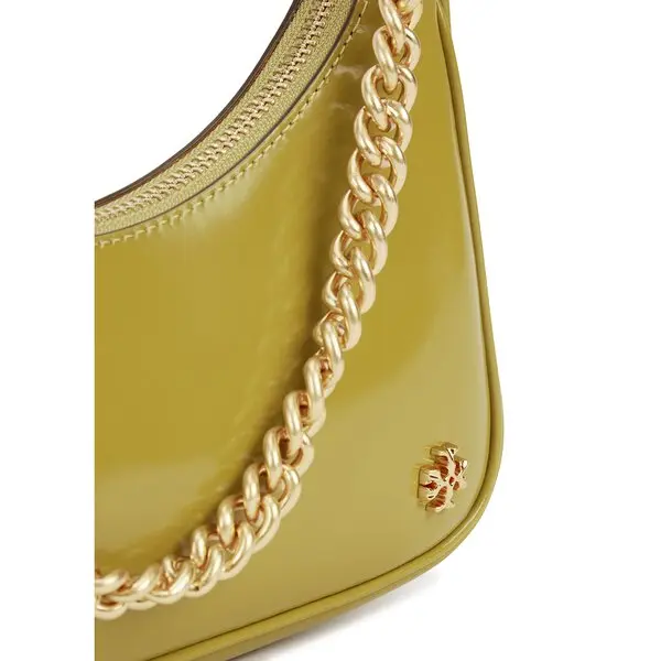 Tory Burch Mercer Olive Leather Shoulder Bag