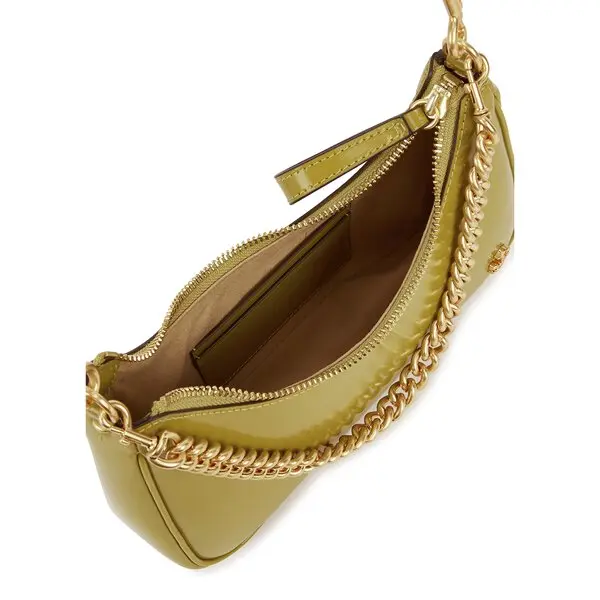Tory Burch Mercer Olive Leather Shoulder Bag
