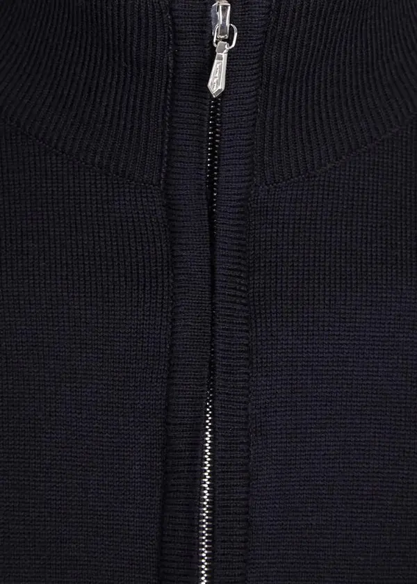 John Smedley Tapton Half-zip Merino Wool Jumper - Navy