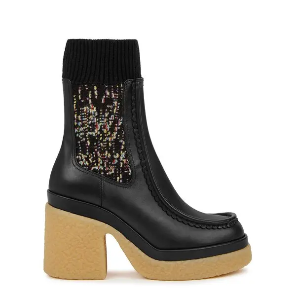 Chloé Jamie 90 Leather Ankle Boots