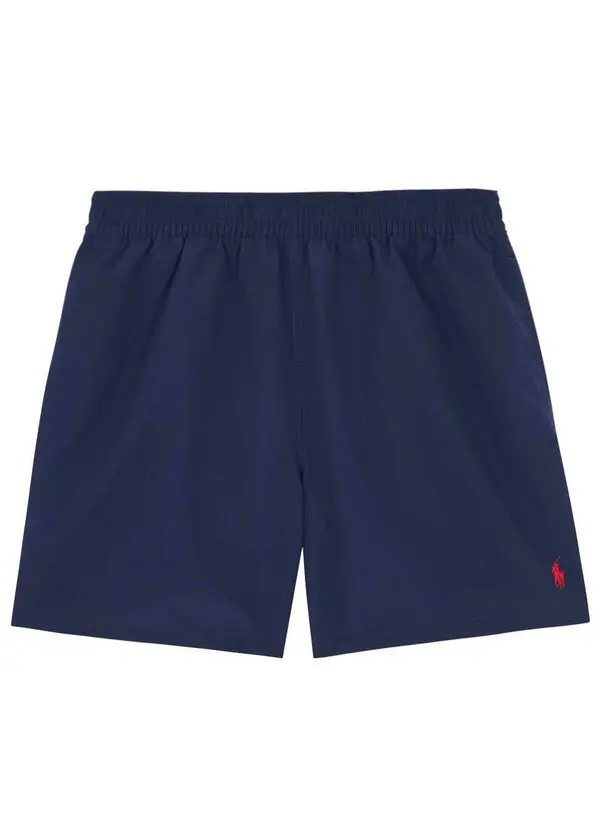 Polo Ralph Lauren Hawaiian Swim Shorts, Shorts, Embroidered - Navy
