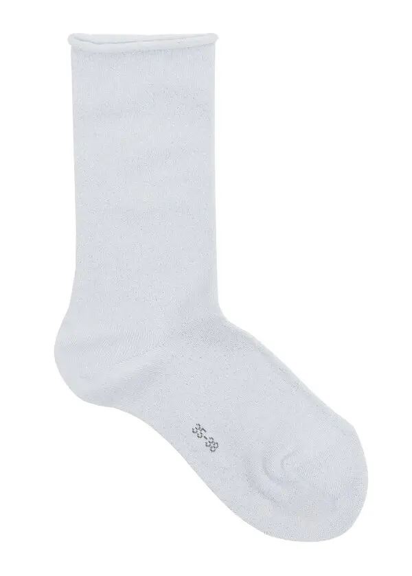 Falke Metallic-weave Socks - White