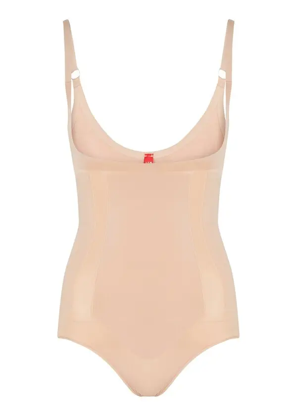 Spanx Oncore Open-bust Bodysuit - Beige
