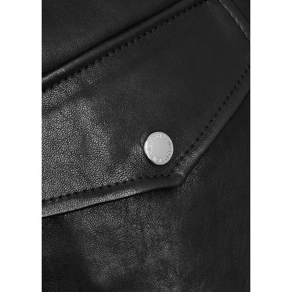 Alexander McQueen Padded Cropped Leather Jacket, Jacket
