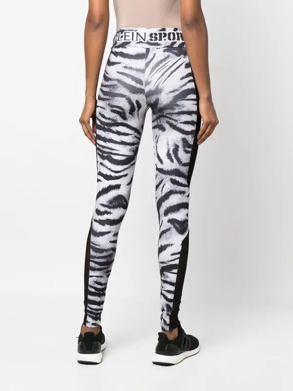 PLEIN SPORT Tiger High-waist Leggings