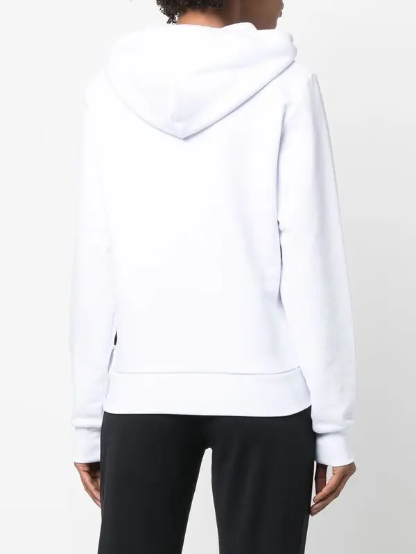 PLEIN SPORT Logo-print Tiger Hoodie - White