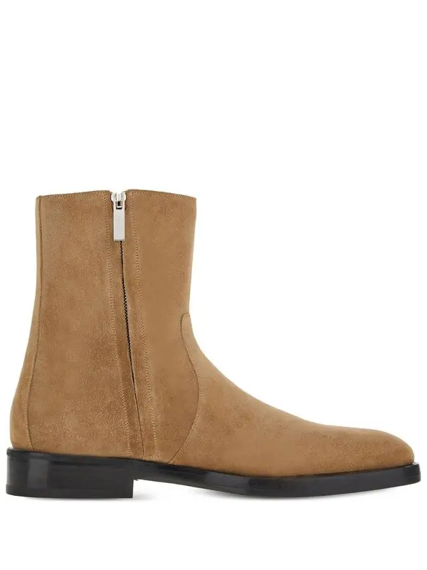 FERRAGAMO Calf Leather Ankle Boots - Brown