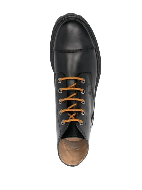 TOD'S Lace-up Leather Ankle Boots