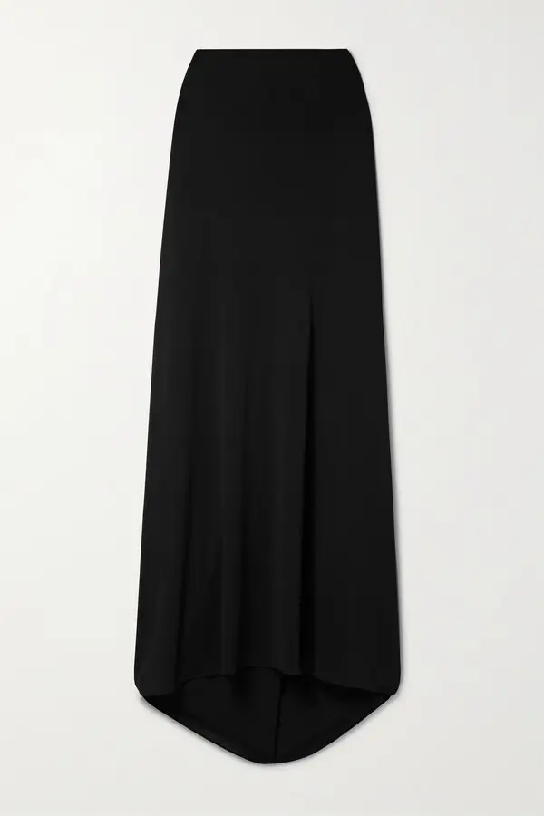MAXIMILIAN Donna Draped Maxi Skirt