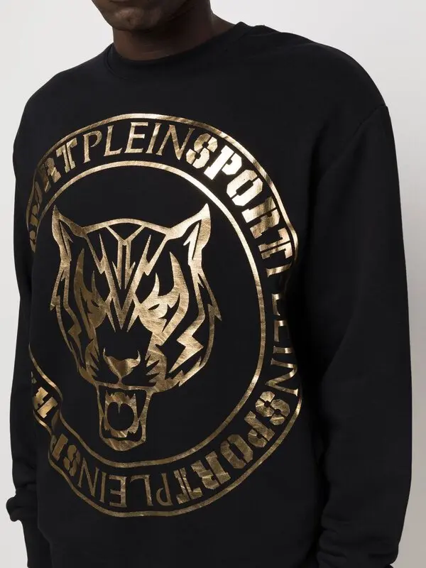 PLEIN SPORT Tiger-head Logo Sweatshirt