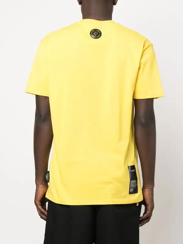 PLEIN SPORT Tiger-head Logo-print T-shirt