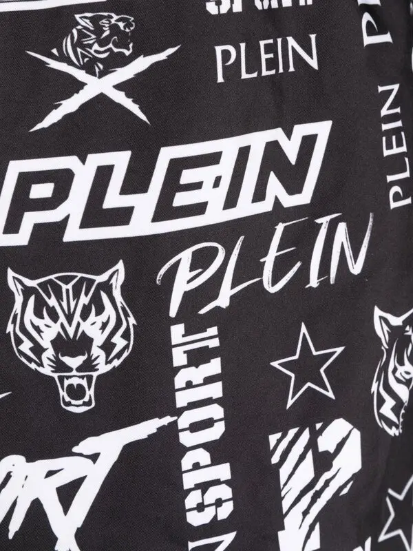 PLEIN SPORT Logo-print Swim Shorts