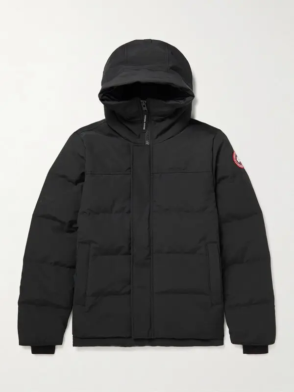 Canada Goose Macmillan Logo-appliquéd Quilted Shell Hooded Down Parka - Black