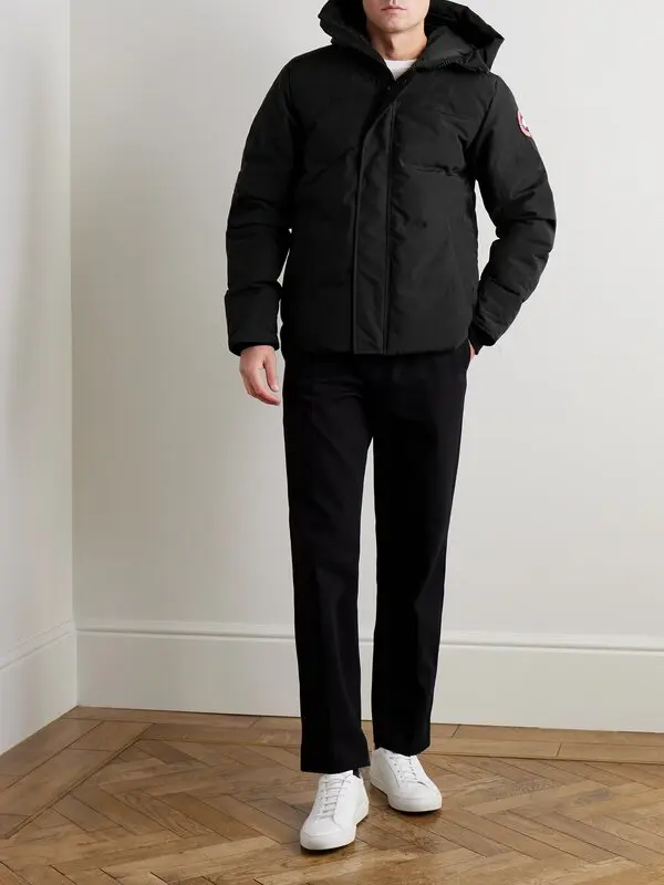 Canada Goose Macmillan Logo-appliquéd Quilted Shell Hooded Down Parka - Black