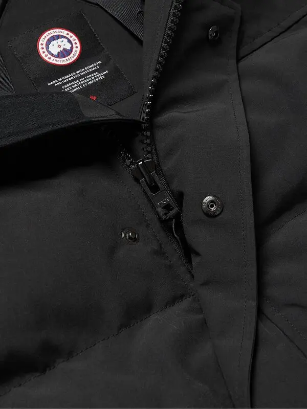 Canada Goose Macmillan Logo-appliquéd Quilted Shell Hooded Down Parka - Black