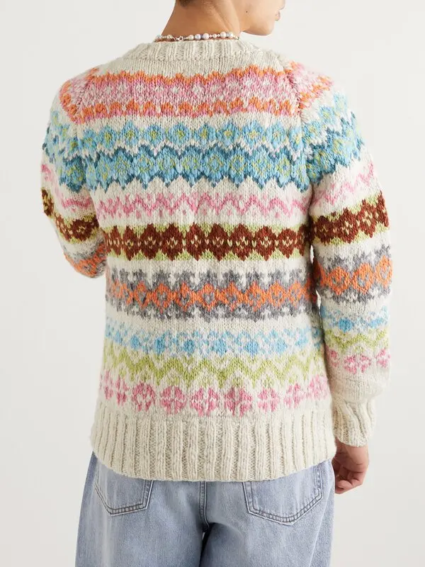 CHAMULA Fair Isle Merino Wool Sweater