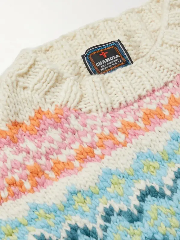 CHAMULA Fair Isle Merino Wool Sweater