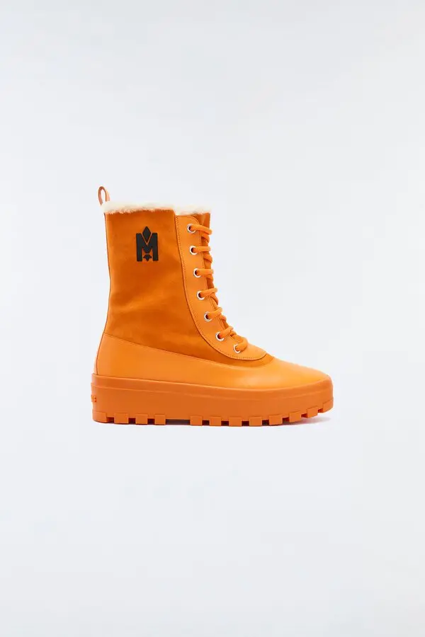 Mackage Hero-ms Lamb Suede Winter Boots - Sunset
