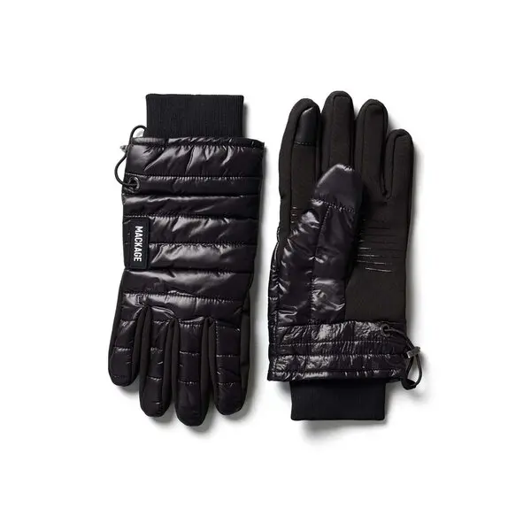 Mackage Alfie Gloves With Bungee Cuff - Black