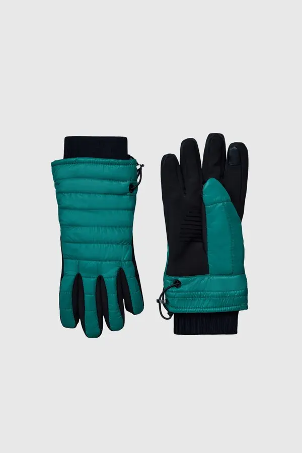 Mackage Alfie Gloves With Bungee Cuff - Emerald