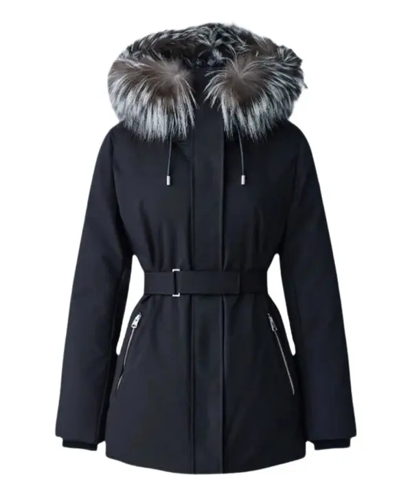 Mackage Jeni 2-in-1 Down Parka With Silver Fox Fur - Black