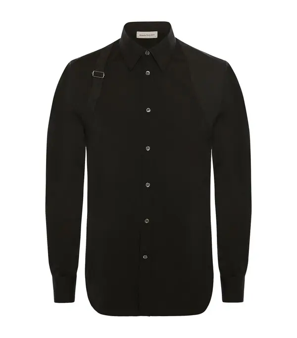 Alexander McQueen Cotton Harness Shirt - Black