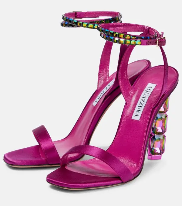 AQUAZZURA Aura Embellished Sandals