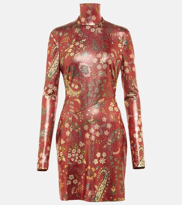 Etro Paisley Print Minidress