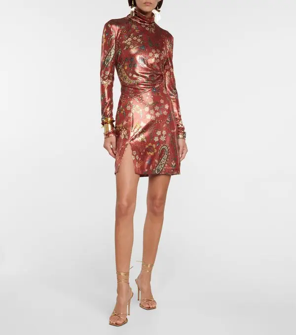Etro Paisley Print Minidress