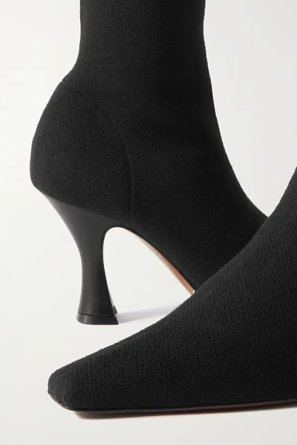NEOUS Ran Stretch-knit Knee High Boots - Black