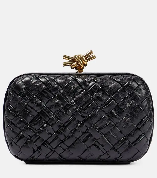 Bottega Veneta Knot Leather Clutch
